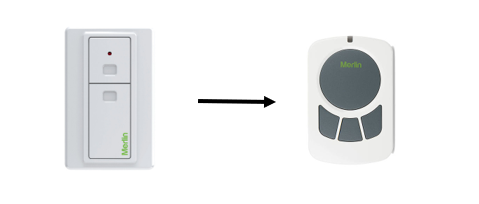 E138M Merlin Wireless Wall Button DISCONTINUED PRODUCT - REPLACEMENT ...